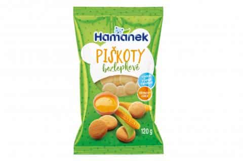 Hamánek piškóty bezlepkové 120g EXP.: 25.02.2026 – Martons